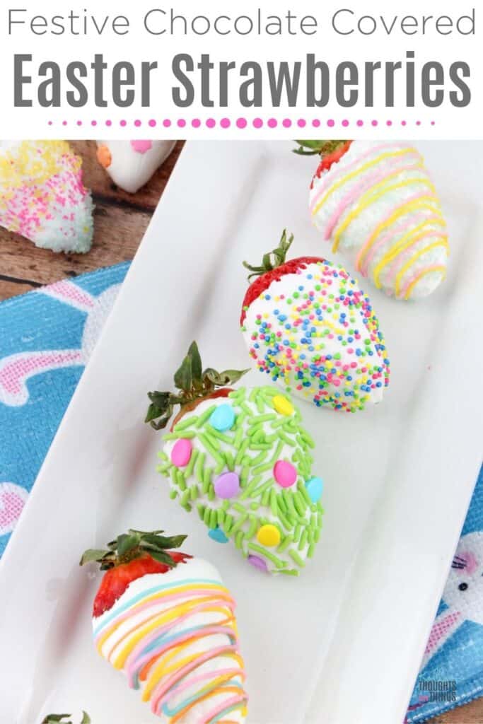 Festive Chocolate Covered Easter Strawberries