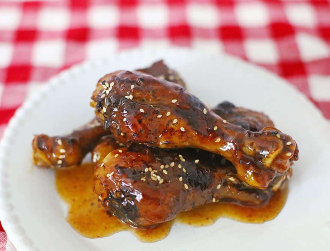 Crock Pot Sticky Asian Chicken Legs - Sweet and Savory Morsels