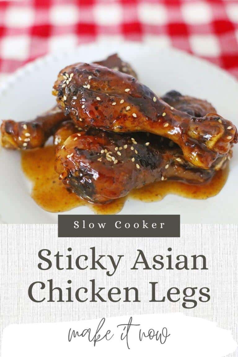 Crock Pot Sticky Asian Chicken Legs - Sweet and Savory Morsels