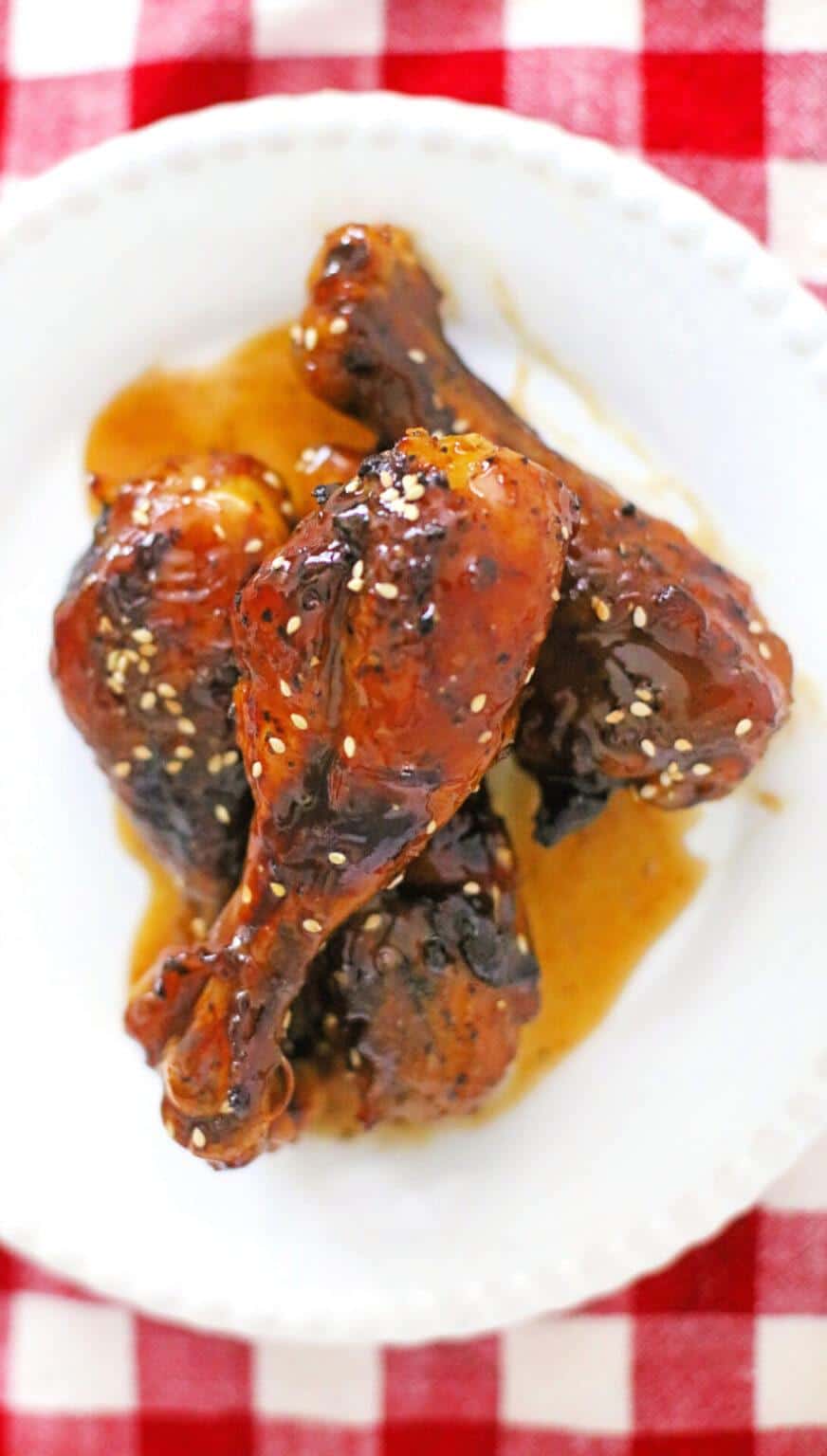 Crock Pot Sticky Asian Chicken Legs - Sweet and Savory Morsels