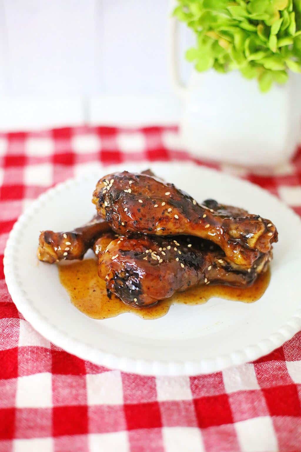Crock Pot Sticky Asian Chicken Legs - Sweet and Savory Morsels