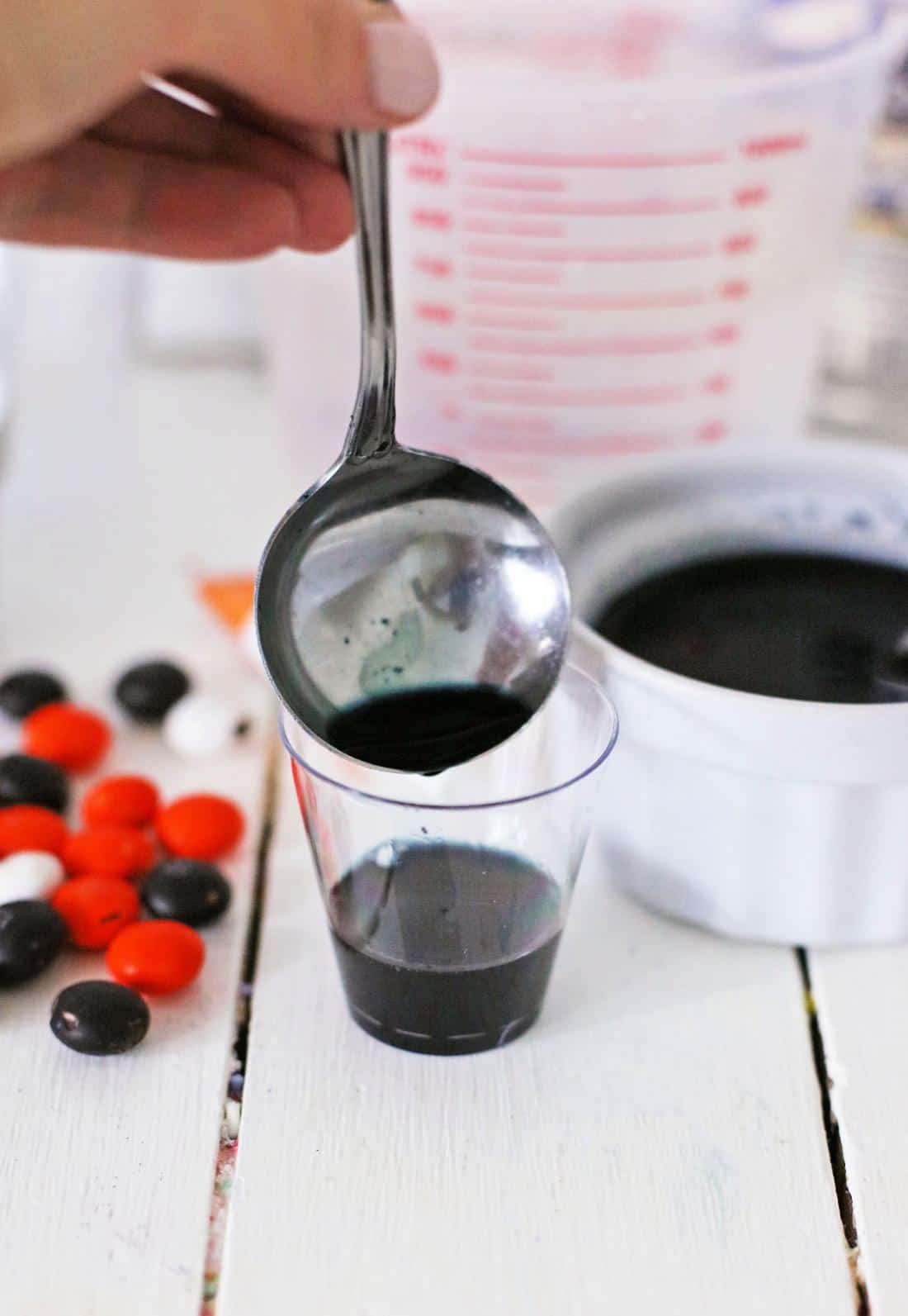 Easy Layered Halloween Jello Shots