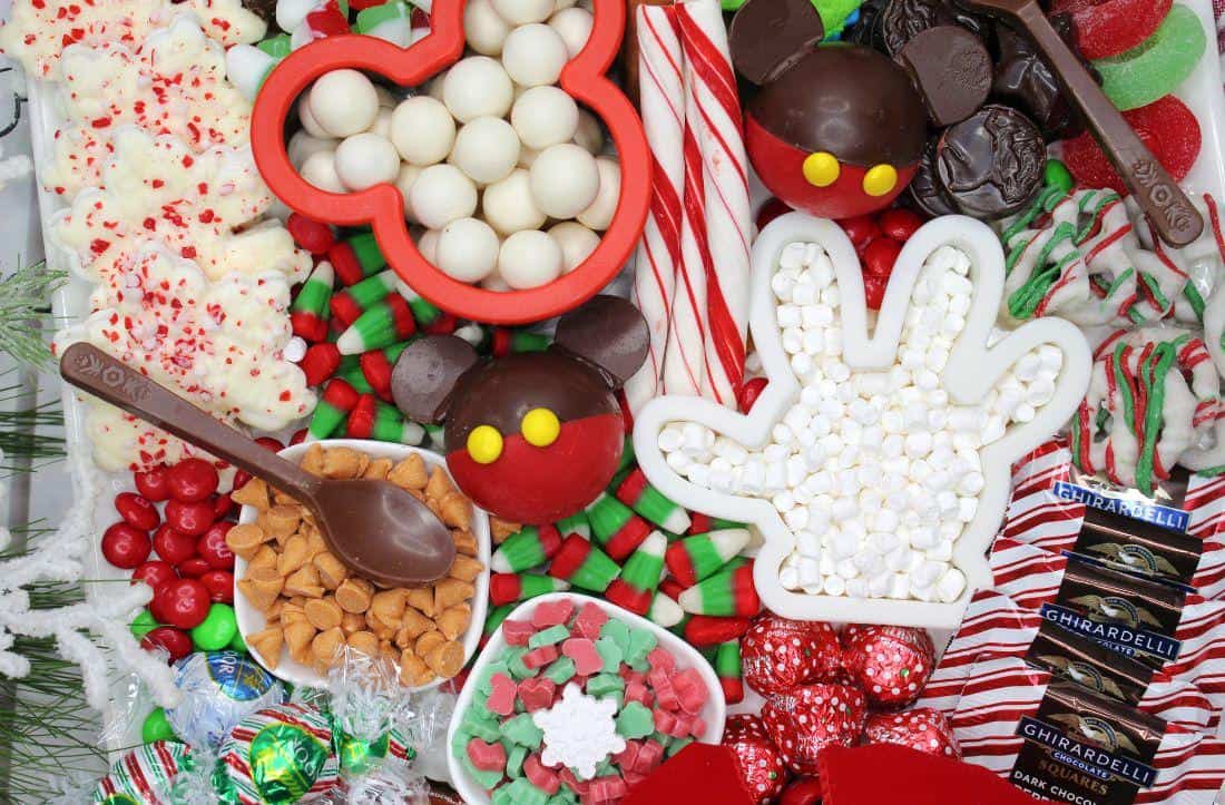 Mickey Mouse Hot Cocoa Charcuterie Board - Sweet and Savory Morsels