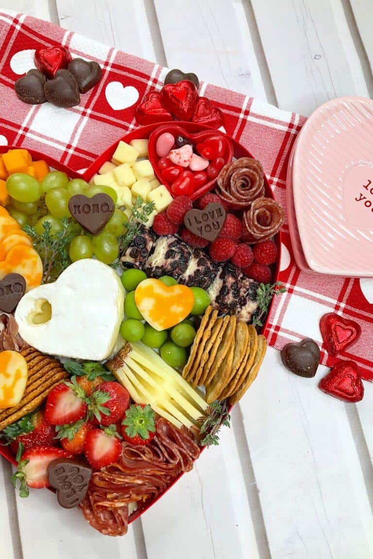 Indulge in Love: Valentine's Day Charcuterie Heart Box