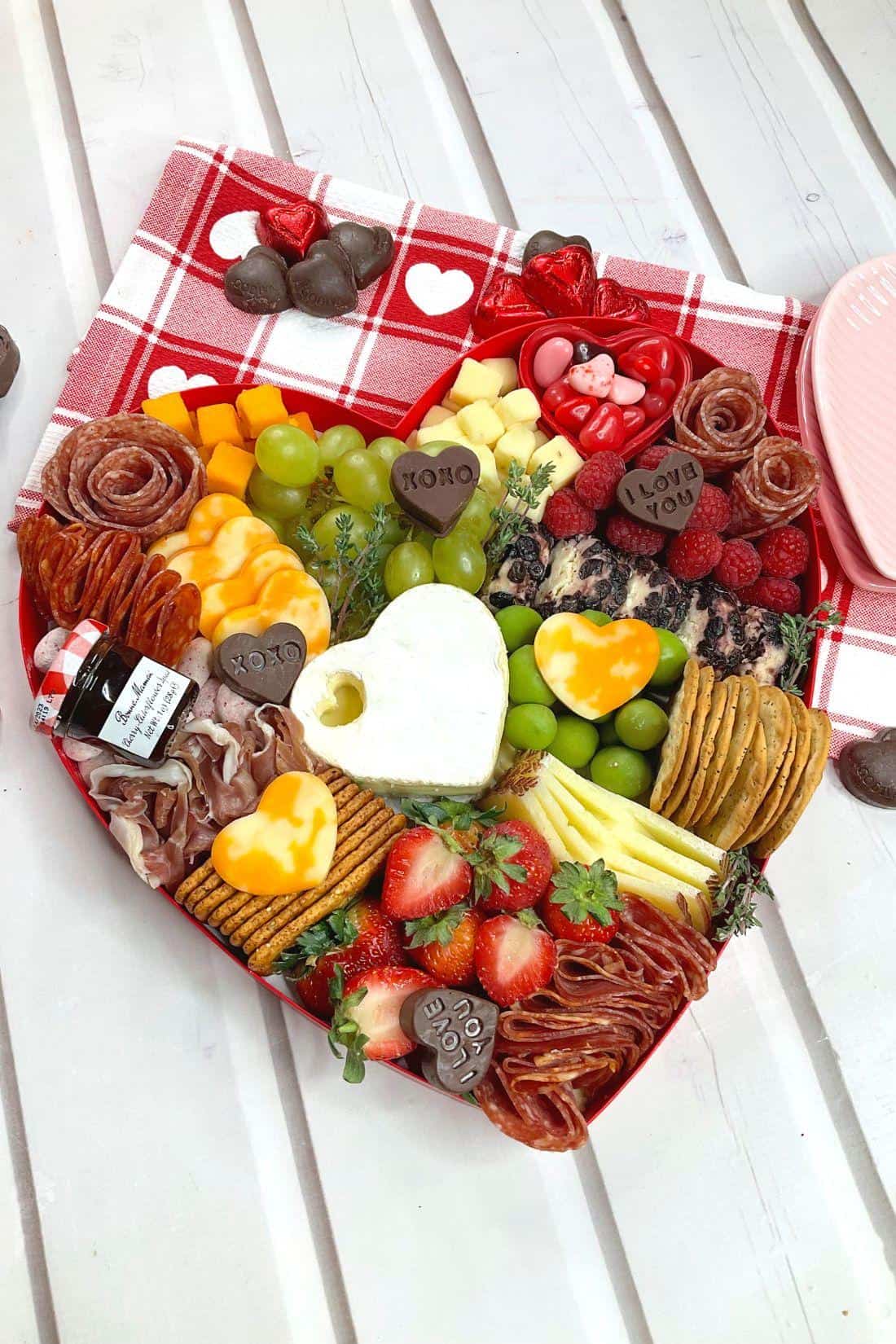 Indulge in Love: Valentine's Day Charcuterie Heart Box