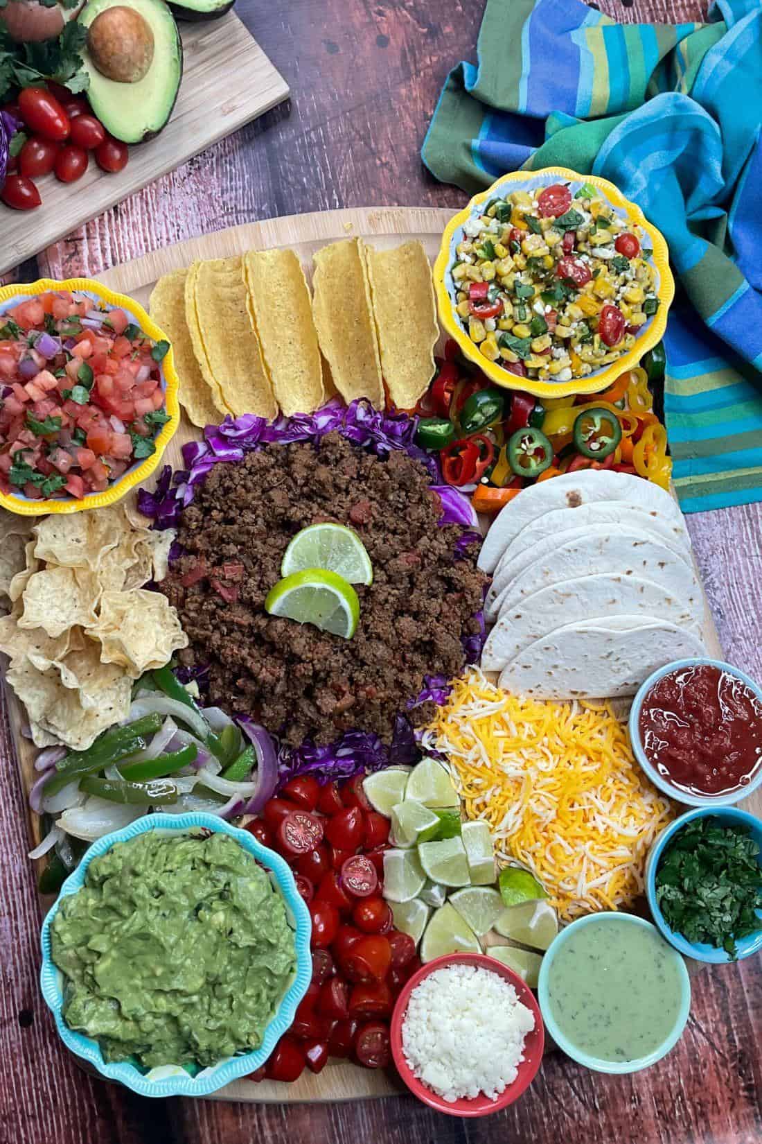 Taco Charcuterie Board - The Ultimate Taco Board for Flavorful Feasts