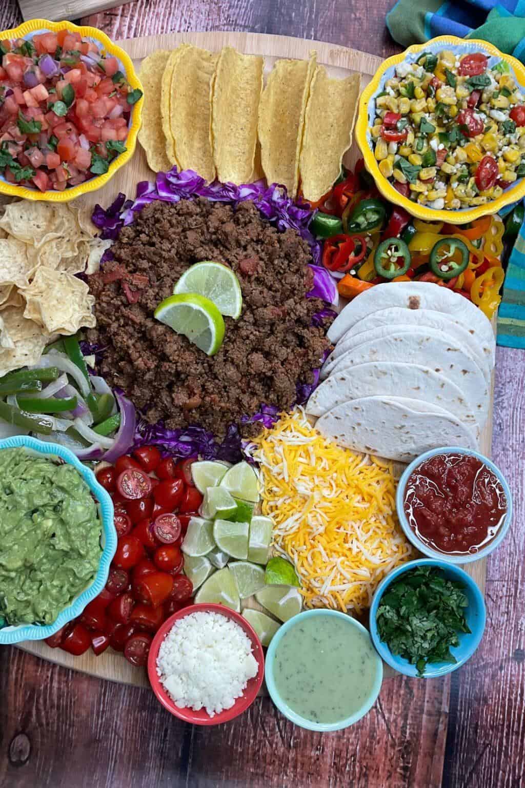 Taco Charcuterie Board - The Ultimate Taco Board for Flavorful Feasts