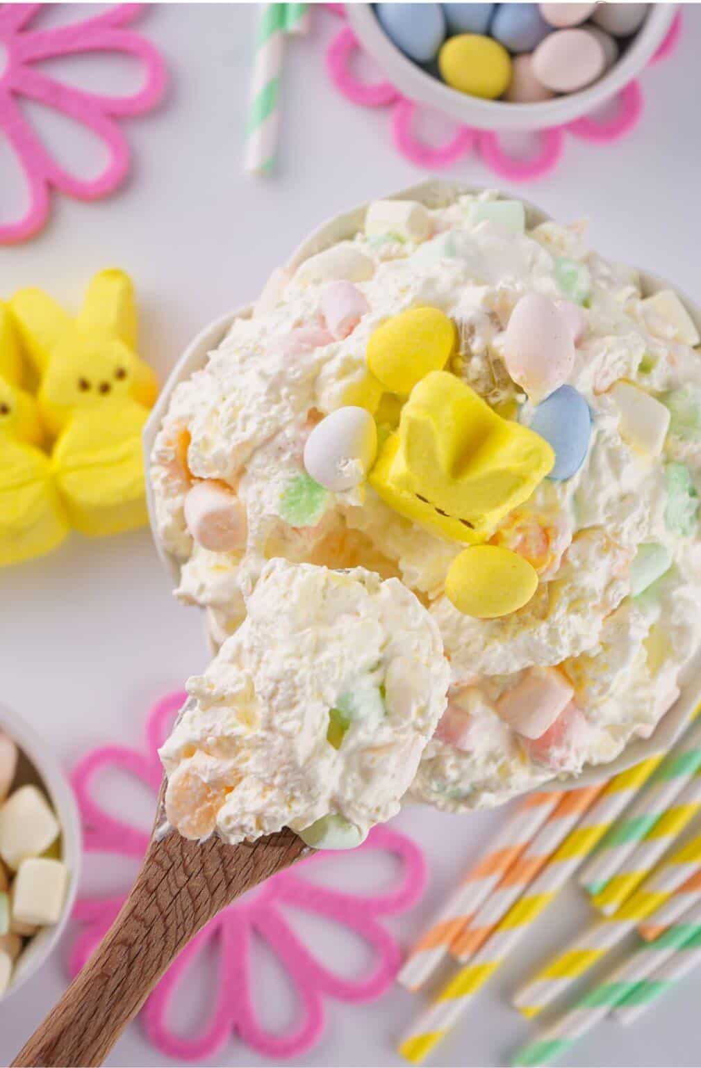 FESTIVE EASTER FLUFF SALAD - Sweet and Savory Morsels