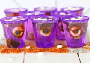Creepy Monster Eye Jello Shots for Your Halloween Bash