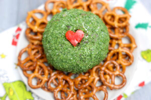 The Best Grinch Cheese Ball (Easy 10-Minute Holiday Appetizer)