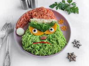Easy Grinch Vermicelli Pasta (A Fun 15-Minute Christmas Dinner)